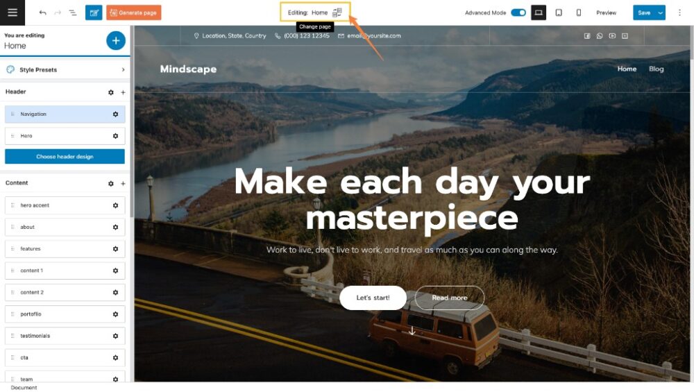 How to create, delete or duplicate pages, and navigate between pages and posts | KubioBuilder