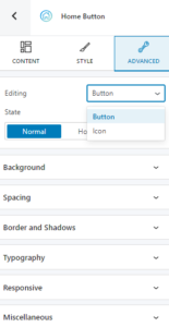 Home button block | KubioBuilder