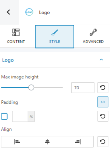 Logo block | KubioBuilder