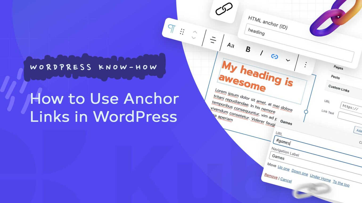 How to Create WordPress Anchor Links in the Classic and Default Editors