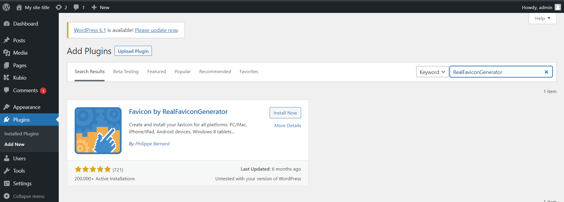WordPress Favicon – How to Change it | KubioBuilder