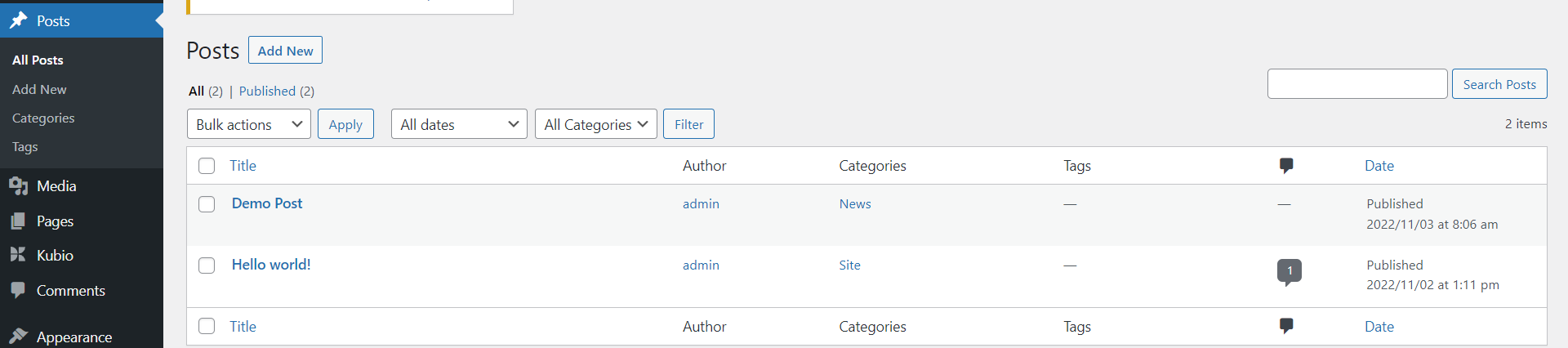 Wordpress Page Vs Post: What is the difference | KubioBuilder