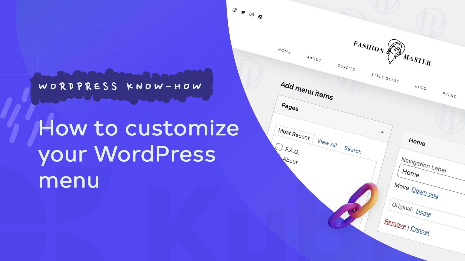 How To Customize Your WordPress Menu KubioBuilder