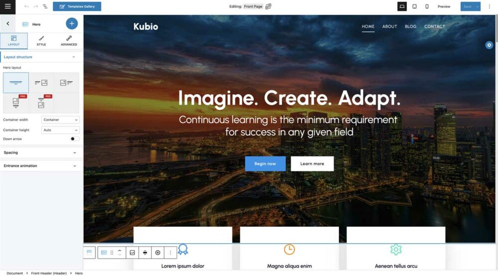 New Kubio Theme For WordPress | Kubio Builder