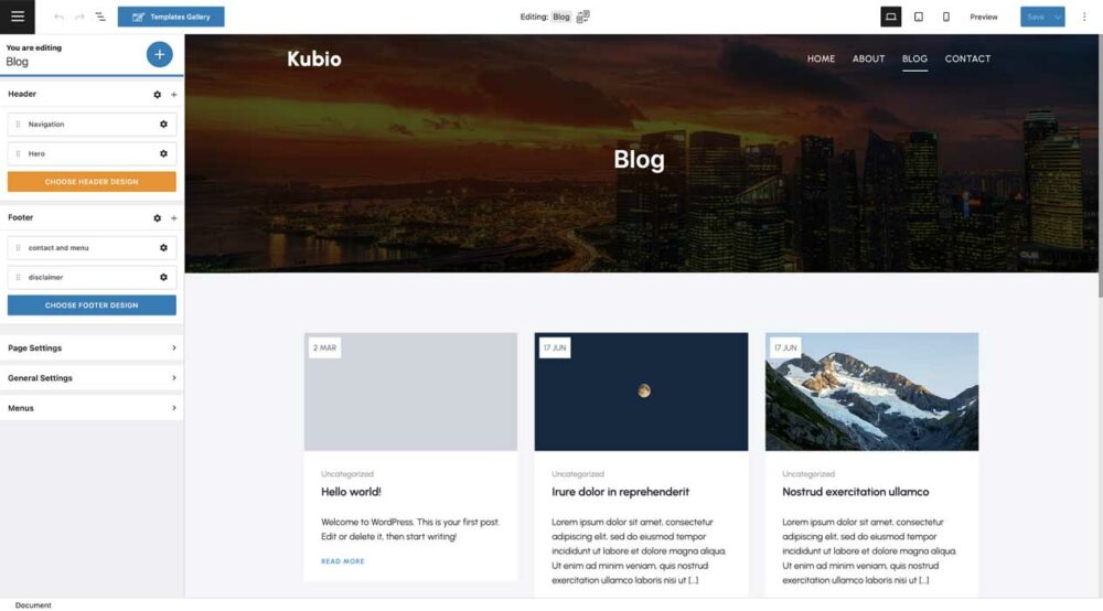 New Kubio Theme For WordPress | Kubio Builder
