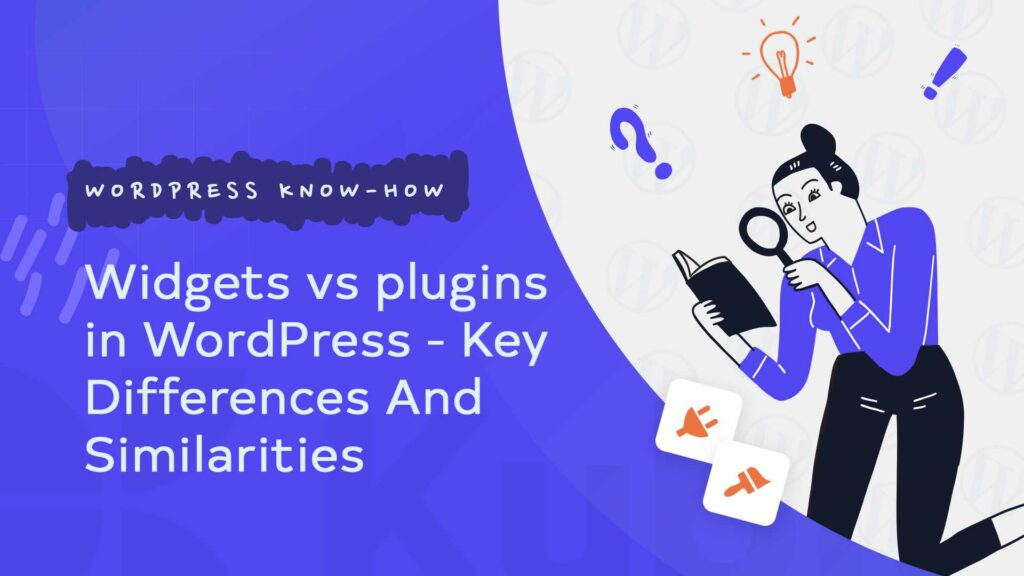Widgets vs plugins in WordPress - Key Differences And Similarities ...