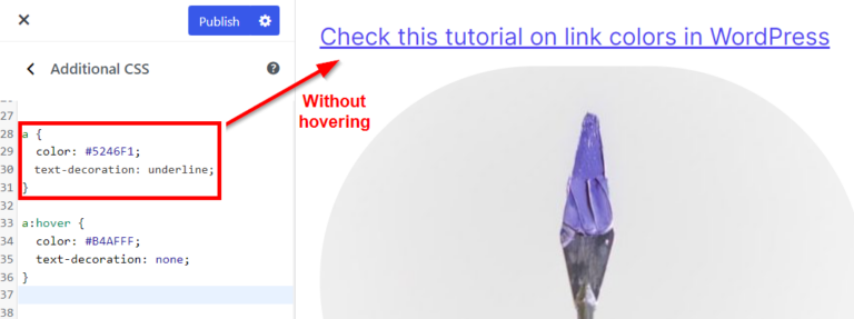 3 Easy Ways to Modify Link Color in WordPress | KubioBuilder