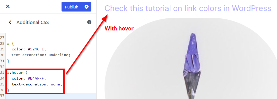 3 Easy Ways to Modify Link Color in WordPress | KubioBuilder