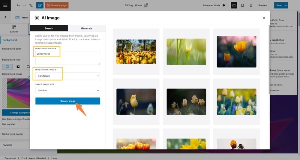 AI Image Generation | KubioBuilder